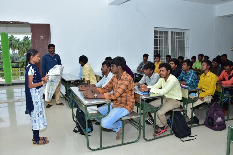 NEWSPAPER READING – Thamirabharani Engineering College